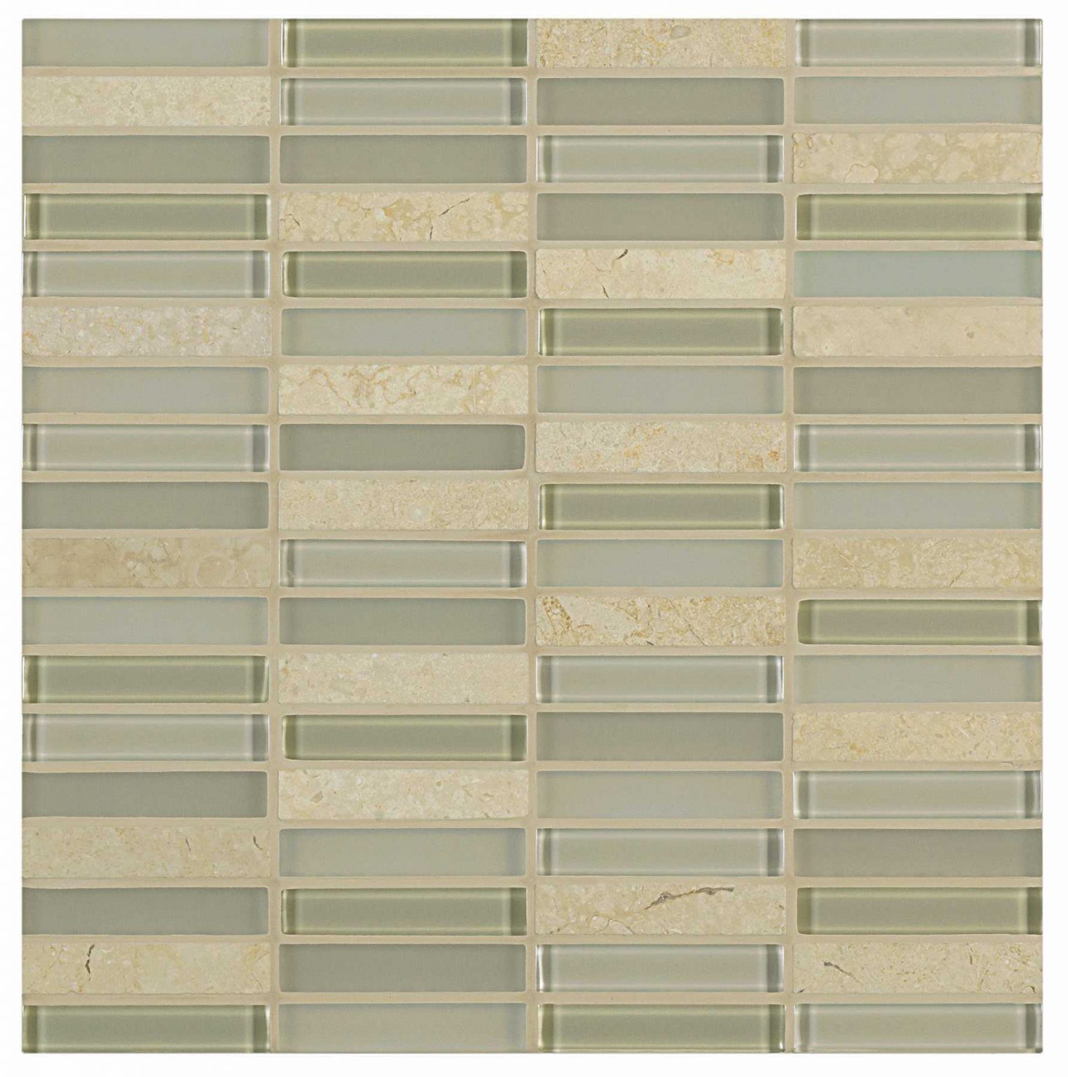 Moon & Stars Stacked Mosaic 11 3/4" x 11 3/4" from Garden State Tile