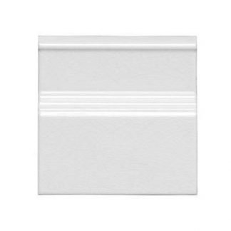 White Crown Molding End Cap from Garden State Tile