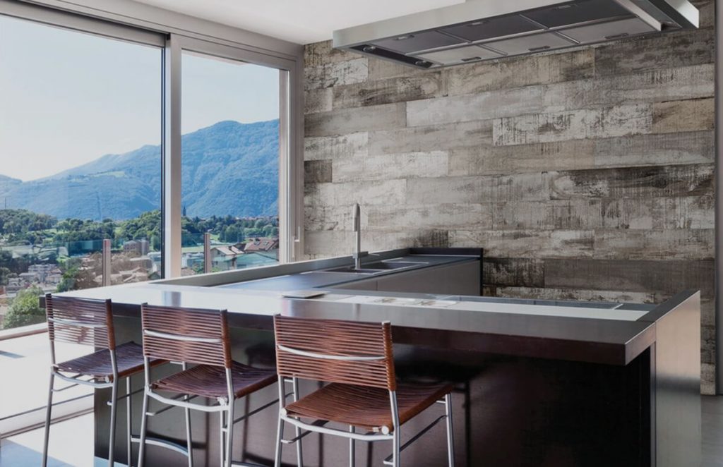 Reclaimed Smoke 6" x 36" Wood-Look Porcelain from Garden State Tile