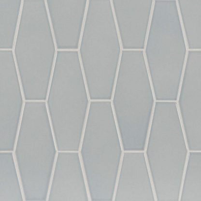 6th Avenue Marlin Blue Long Hexagon 2" x 6" Gloss