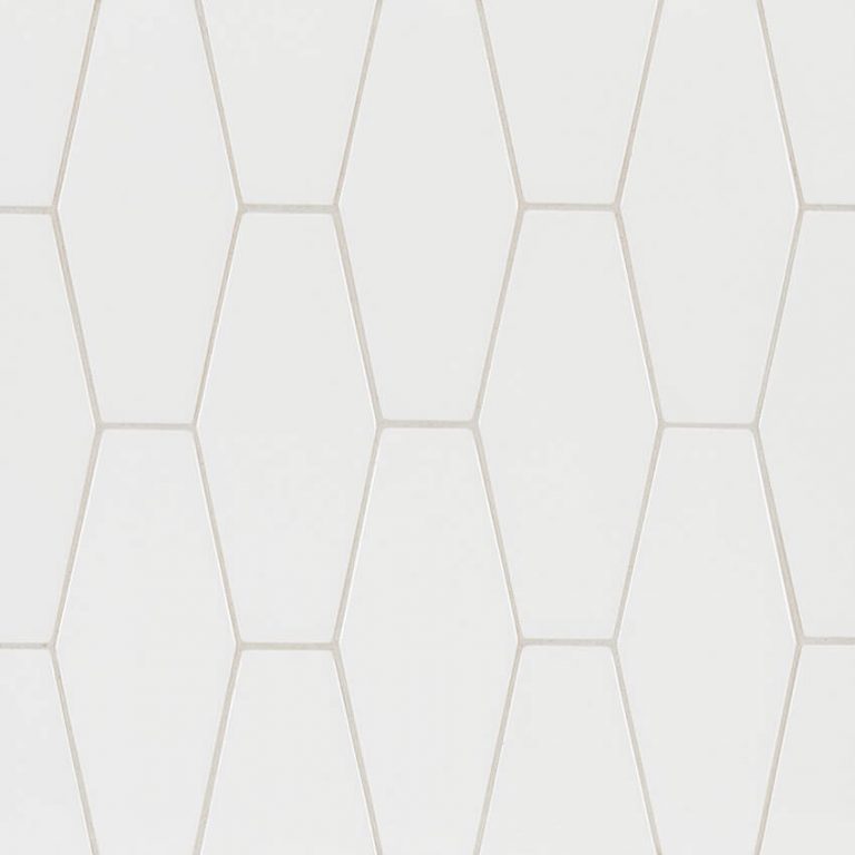 6th Avenue Pale Sky Long Hexagon 2" x 6" Gloss from Garden State Tile