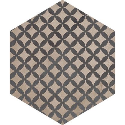 Terra Mix Deco F 8" Hexagon by Marca Corona from Garden State Tile