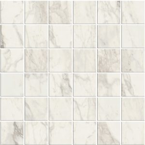 Cava Carrara Zebrino 2" x 2" Mosaic from Garden State Tile