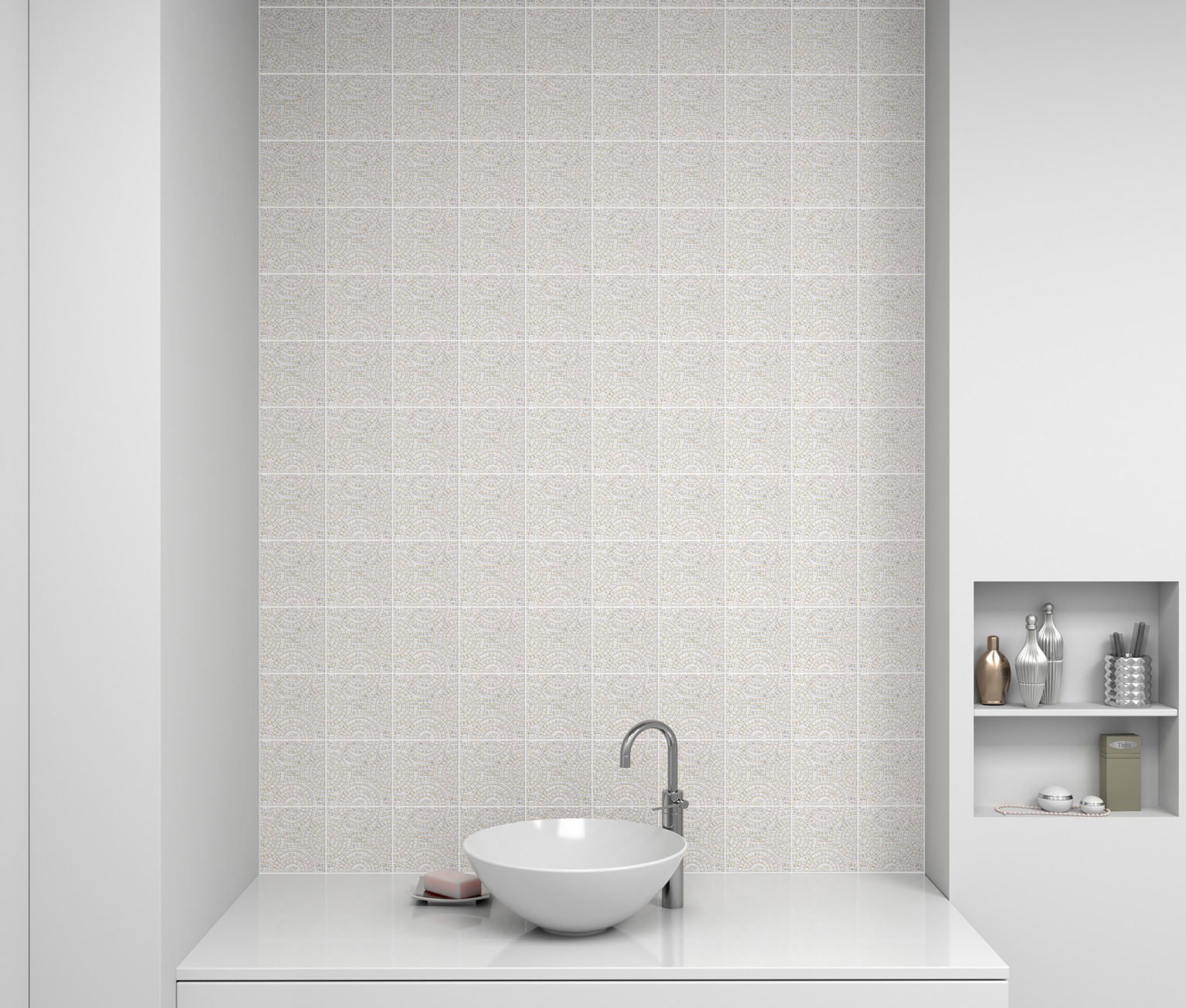 Halo Gold Halo 5" x 5" Ceramic Tile from Garden State Tile