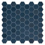 Aegean Blue Hex Mosaics 12" x 12" Matte from Garden State Tile