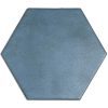 Solid Hex Blue Marine Solid Hexagon 6" x 7" from Garden State Tile