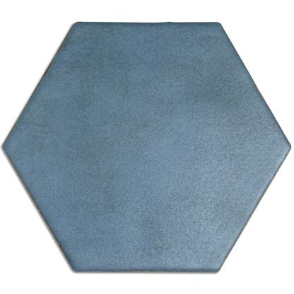 Solid Hex Turquoise Solid Hexagon 6" x 7" from Garden State Tile