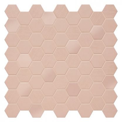 Hexa Deep Navy Hex Mosaics 12" x 12" Matte from Garden State Tile