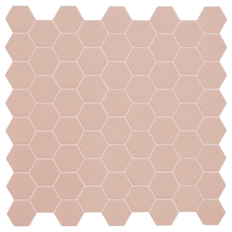 Hexa Deep Navy Hex Mosaics 12" x 12" Fabric Mix from Garden State Tile
