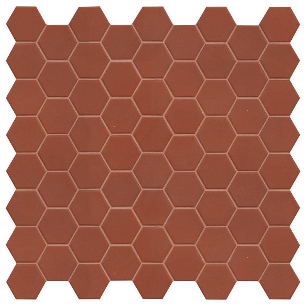 Hexa Deep Navy Hex Mosaics 12" x 12" Fabric Mix from Garden State Tile