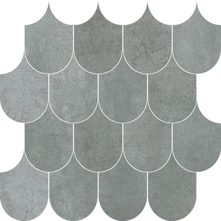 Overdrive Palladium Plume Mosaic 12" x 12" from Garden State Tile