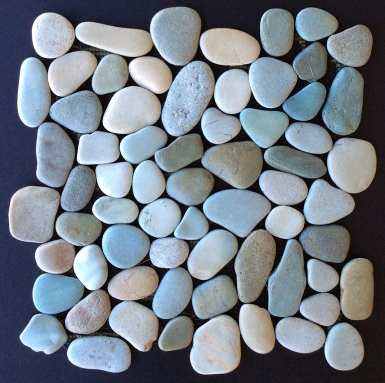 Pebbles Multi Color Turtle Pebble Mosaic from Garden State Tile