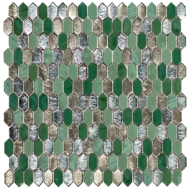Jewel Regal Jade 12" x 12" Mosaic from Garden State Tile