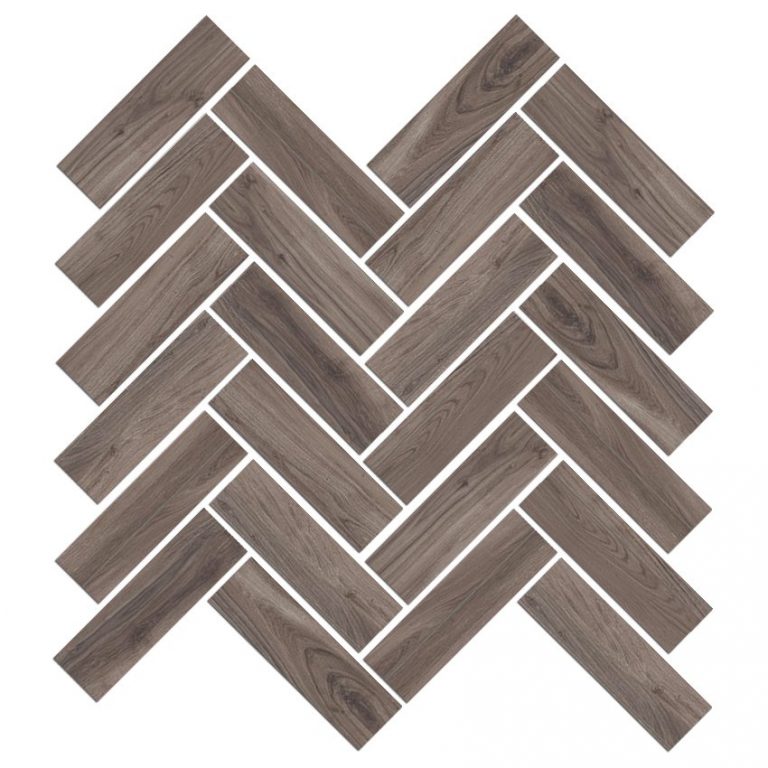 Herringbone Nut Porcelain Tile from Garden State Tile