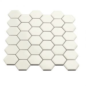 Multiplier Dark Grey 2" x 2" Hexagon Mosaic Unpolished Garden State Tile