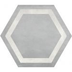Capsule Ice 7" x 8" Porcelain Hexagon from Garden State Tile