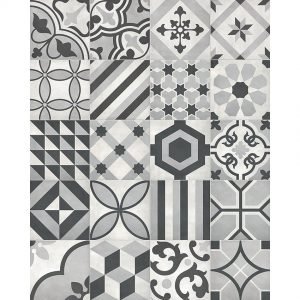 Capsule Ice 8" x 8" Clover Deco Tile from Garden State Tile