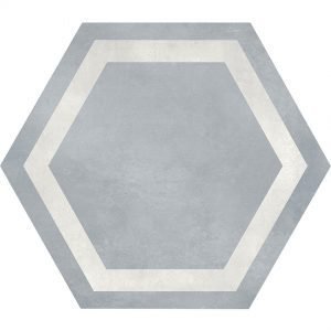 Capsule Graphite 7" x 8" Hexagon Porcelain from Garden State Tile