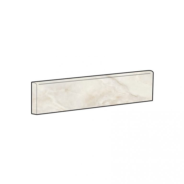 Cava Carrara Onyx Grey 4" x 24" Bullnose Matte from Garden State Tile