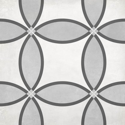 Capsule Ice 8" x 8" Clover Deco Tile from Garden State Tile