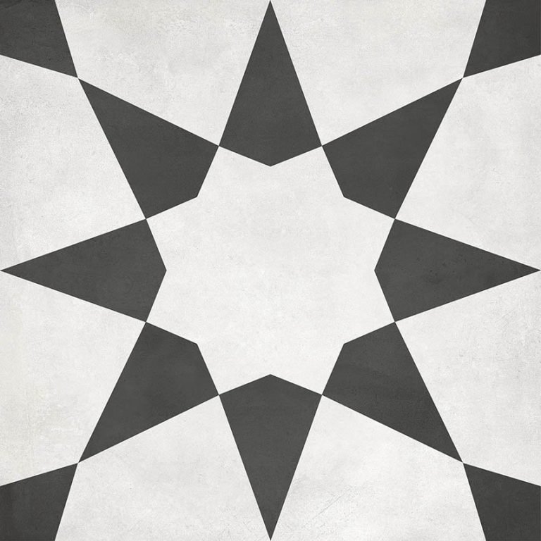 Capsule Geo 8" x 8" Monochrome Deco from Garden State Tile