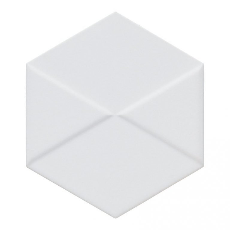 Outfit Matte White 6" x 7" Hexagon from Garden State Tile