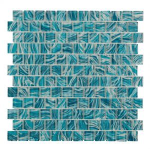 Hilo High Tide Sky Blue 1" x 1" Mosaic from Garden State Tile