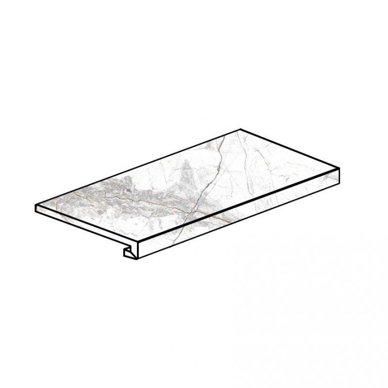 Lyrica White 12" x 24" Gradino from Garden State Tile