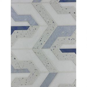Thassos / Blue Celeste / Azul Macauba / Carrara - Garden State Tile