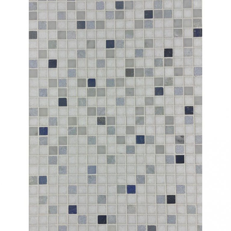 Fancy Stone Chantilly Crystal Glass Carrara 12" x 12" Polished