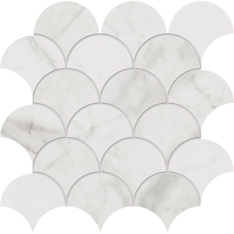 White 12" x 12" Shell Mosaic | Garden State Tile