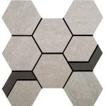 Cobalt Ore Hex Mosaic W/ Iron from Crossville