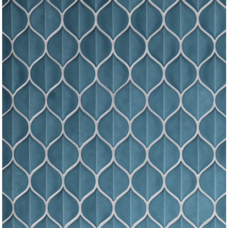 Ocean Deep 2-1/4" X 3" Petal Mosaic from Garden State Tile