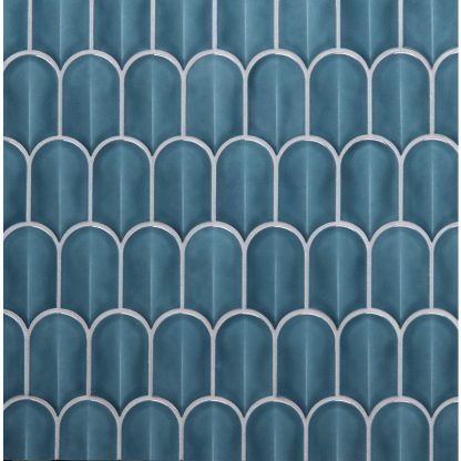 Ocean Deep 2" X 3-5/8" Scale Mosaic from Garden State Tile