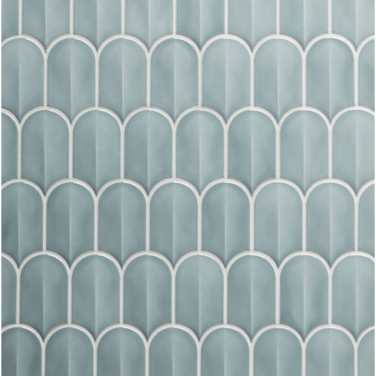 Sage 2" X 3-5/8" Scale Mosaic from Garden State Tile