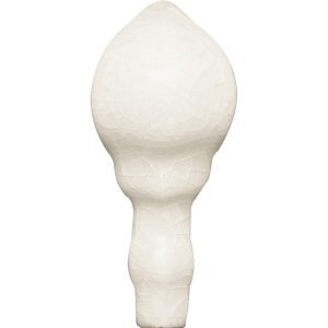 Bone Chair Rail End Cap from Garden State Tile