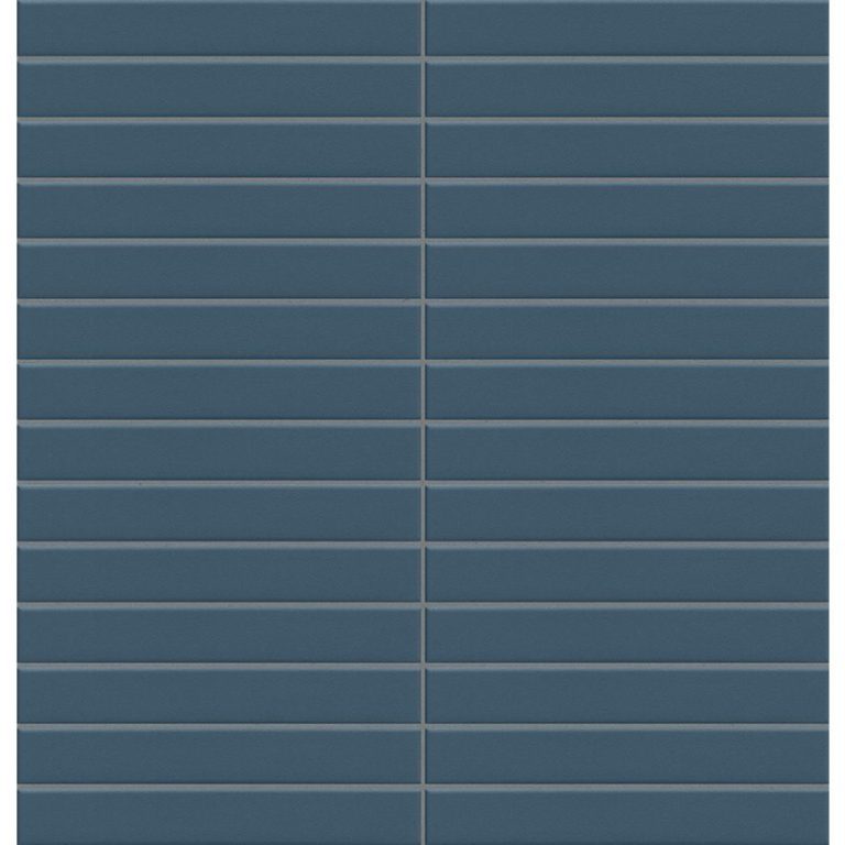 Dark Denim 1" x 6" Mosaic Glossy from Garden State Tile