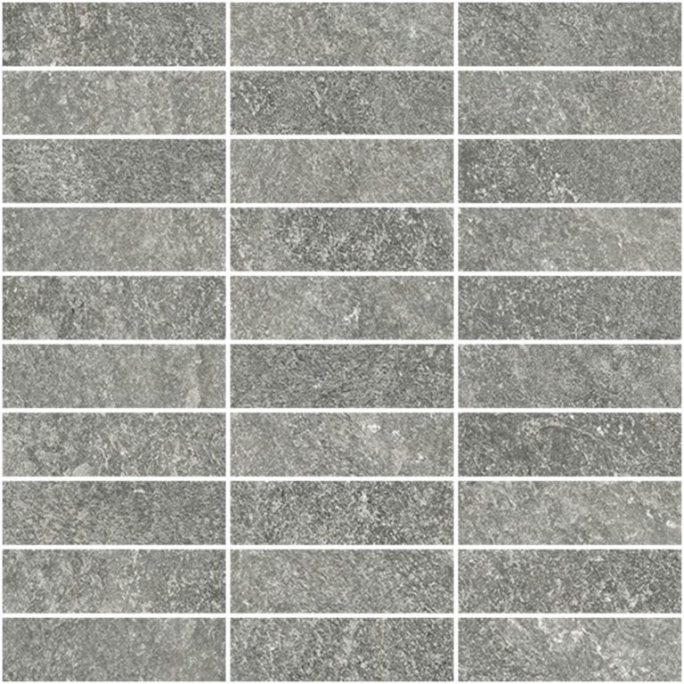 Dark 1" x 4" Muretto Mosaic 6mm