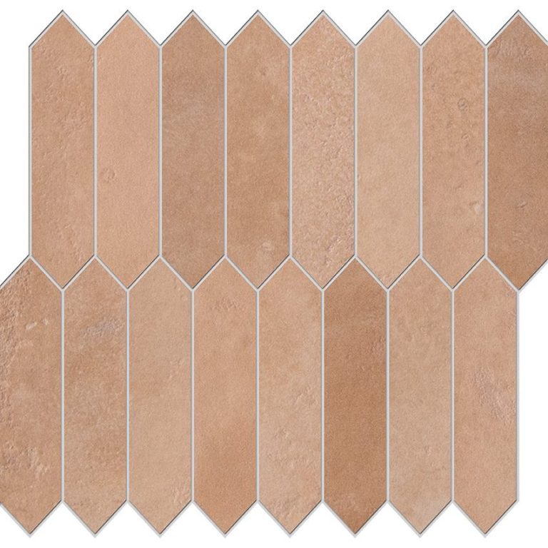 Goldensun 12" x 10" Picket Mosaic from Garden State Tile
