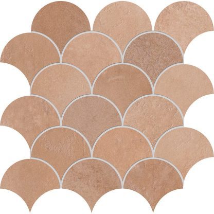 Redflame 12" x 12" Shell Mosaic from Garden State Tile