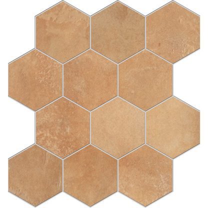 Whitepastel 12" x 13" Hex Mosaic from Garden State Tile