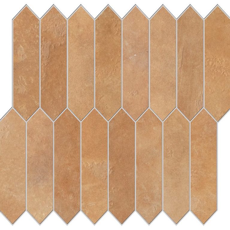 Redflame 12" x 10" Picket Mosaic from Garden State Tile