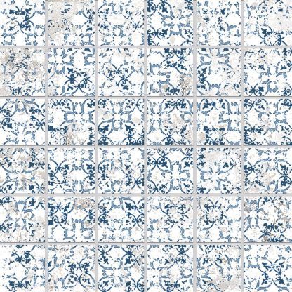 Redflame 2" x 2" Mosaic from Garden State Tile