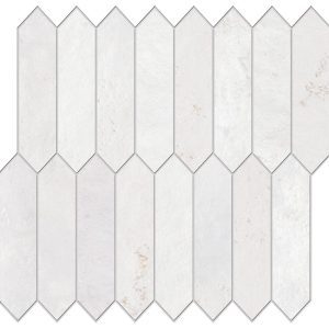Redflame 12" x 10" Picket Mosaic from Garden State Tile