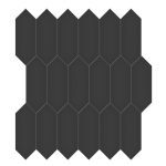 Retro Black 2" x 5" Picket Glossy from Garden State Tile