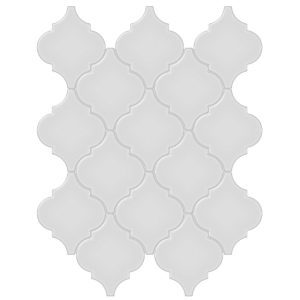 Canvas White Arabesque Glazed Glossy from Garden State Tile