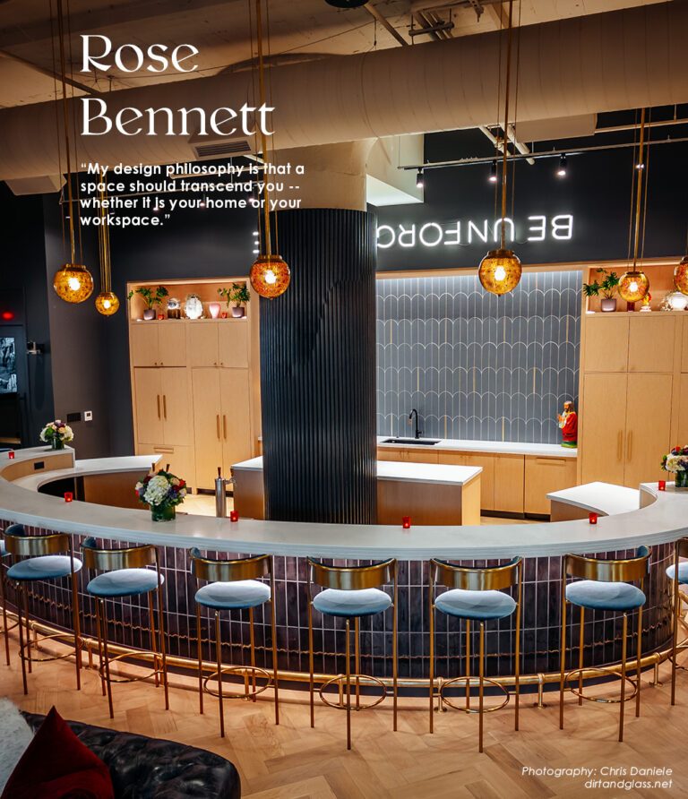 "Tile really sets the mood of the space,” Rose Bennett Interiors