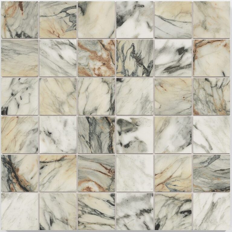 Van Gogh White 3" x 3" Mosaic from Garden State Tile