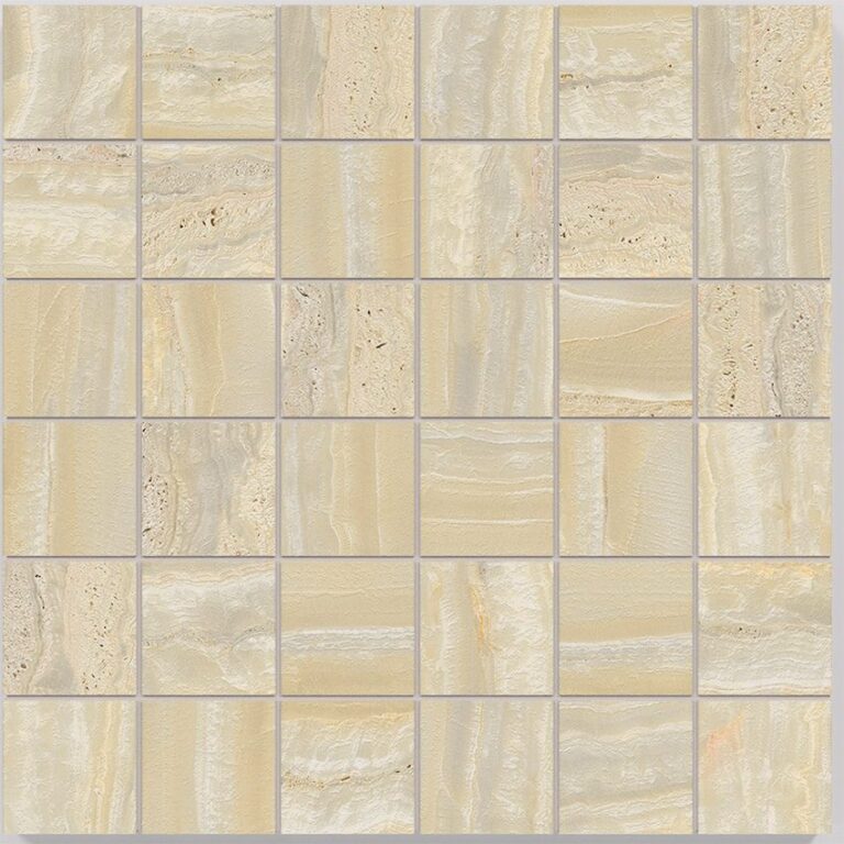 Van Gogh White 3" x 3" Mosaic from Garden State Tile