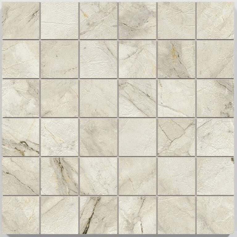 Van Gogh White 3" x 3" Mosaic from Garden State Tile